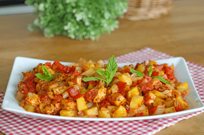 Tavuklu Sebze Kebabı tarifi